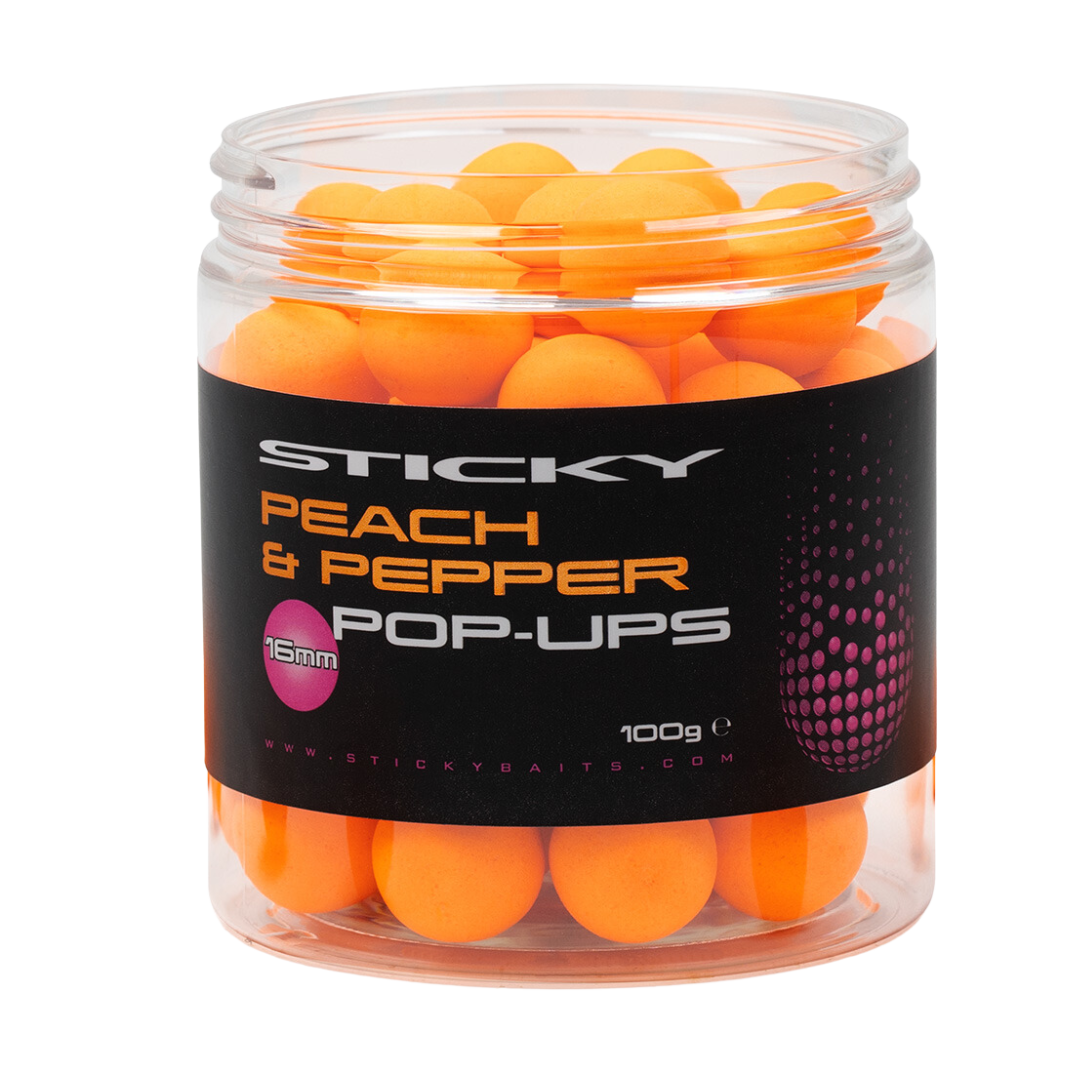 Sticky Baits Pop-Ups Peach & Pepper 12MM | Fish On Tackle Store