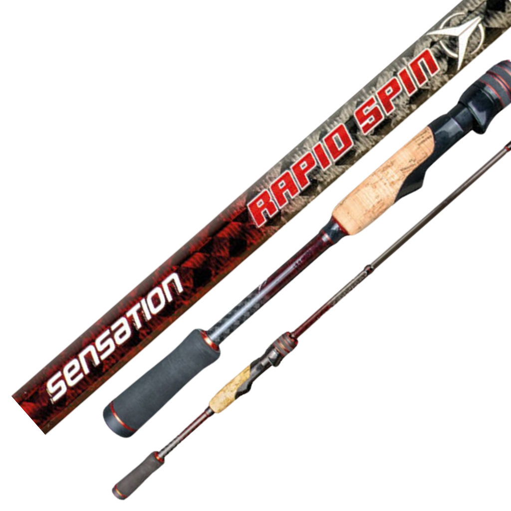 Sensation Rapid Spin 6.6 ft 2pc Spinning Rod | Fish On Tackle Store