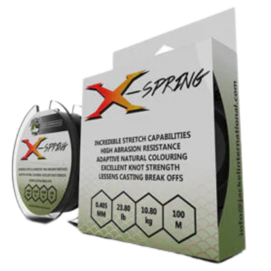 Jackel X-Spring Invisi Casting Leader 100m Red | Fish On Tackle Store
