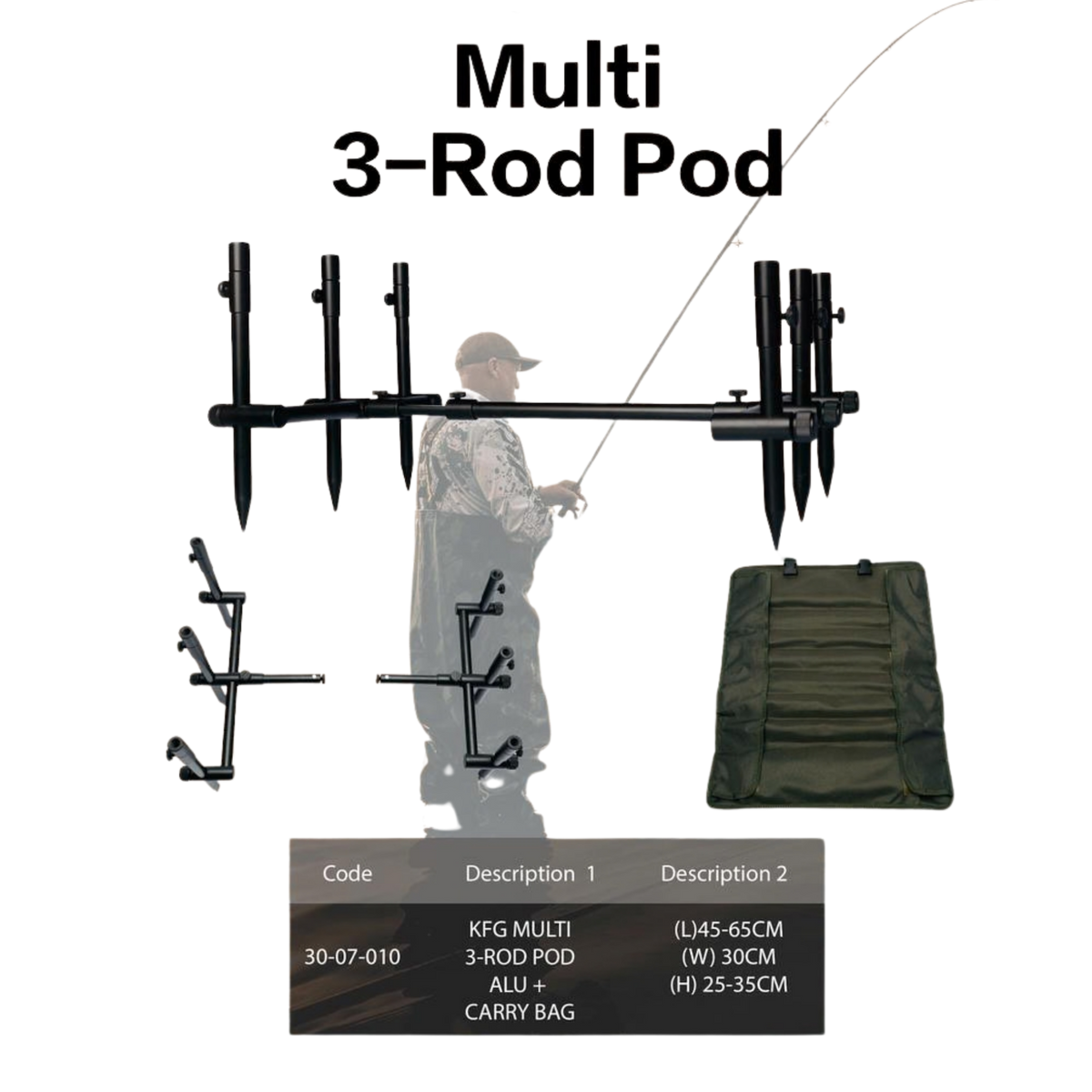 Kingfisher KFG Multi 3-Rod Pod– Fish On Tackle Store
